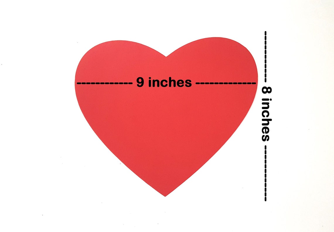 Jumbo Hearts Jumbo Paper Hearts Extra Large Cardstock - Etsy