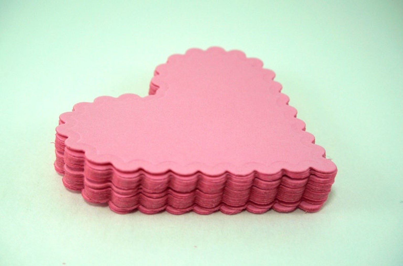 Scalloped Hearts Die Cut, Scalloped Hearts Cut Outs, Large Scalloped ...
