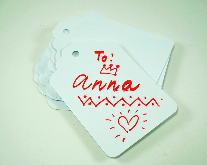 Reusable Tags, White Board Tags, Reusable Label Tags, Gift Tags, White ...
