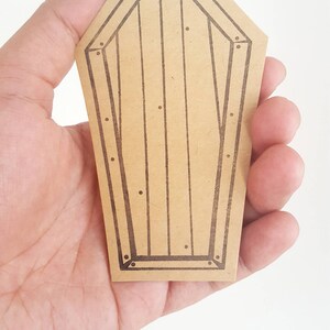 Coffin Tags, Coffin Gift Tags, Wood Coffin Tags, Wooden Coffin Gift ...