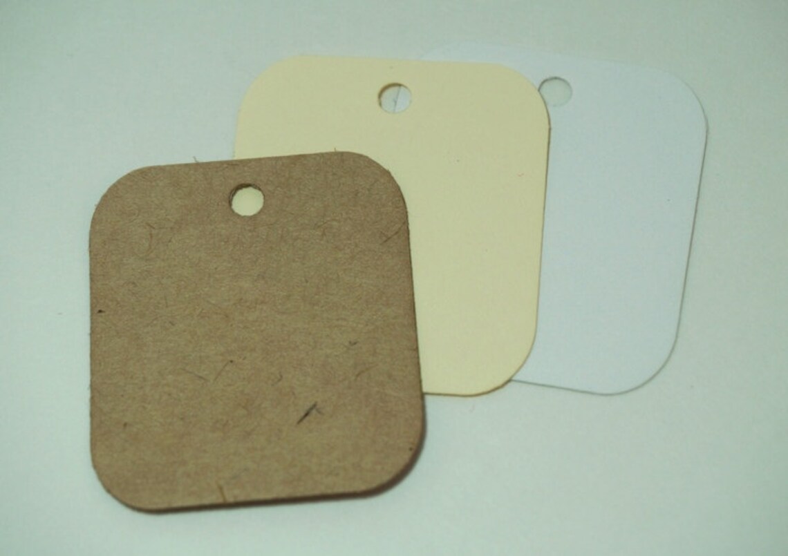Mini Tags Gift Tags Kraft Tags Label Tags Square Tags - Etsy