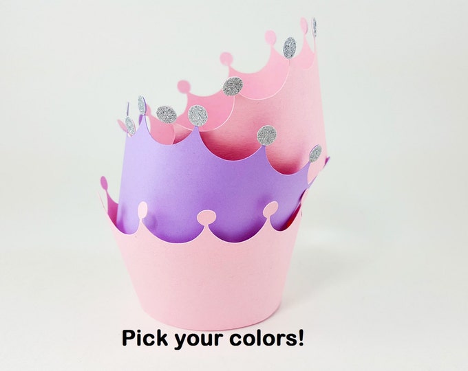 Princess Crown Cupcake Wrapper, Princess Cupcake Liner, Crown Cupcake ...