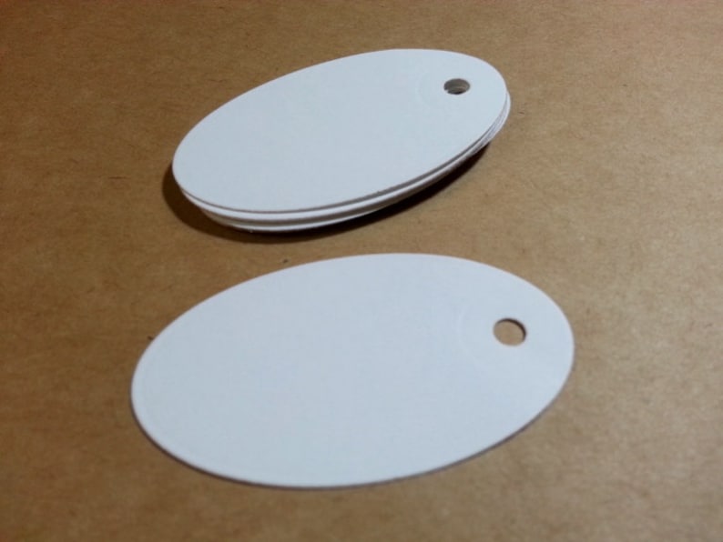 Oval Tags Oblong Tags Round Tags Oval Label Tags Gift - Etsy
