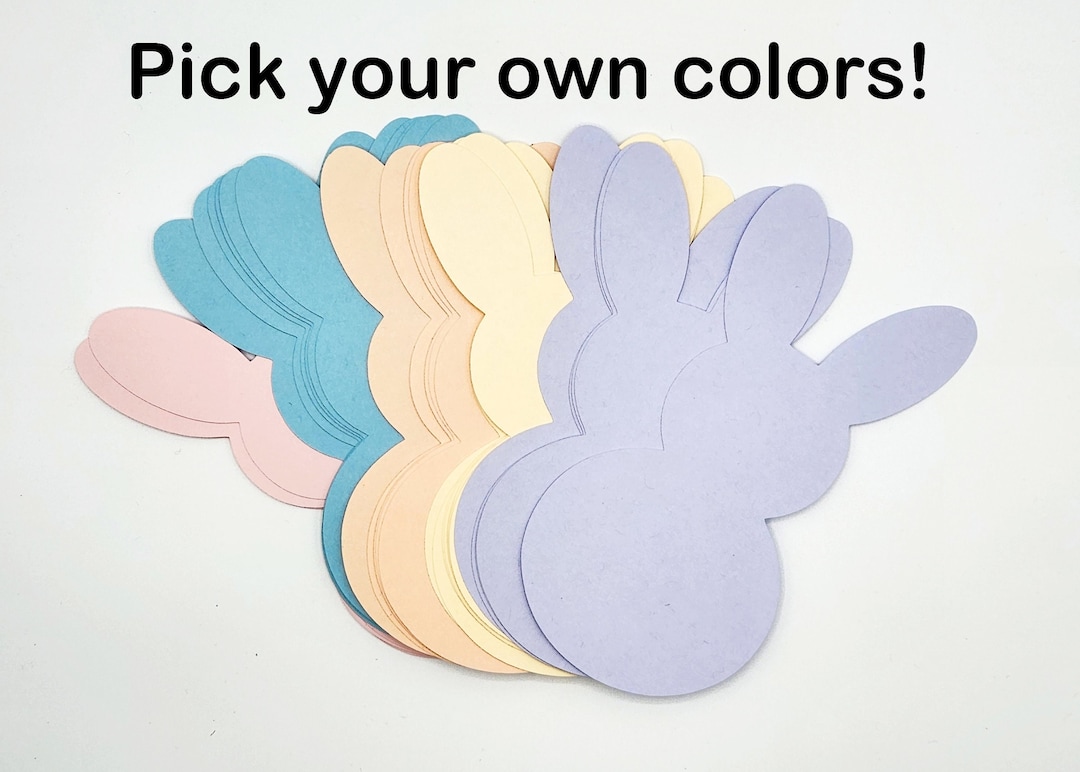 Easter Cut Outs, Easter Bunny Cut Outs, Easter Rabbit Die Cuts, Easter ...