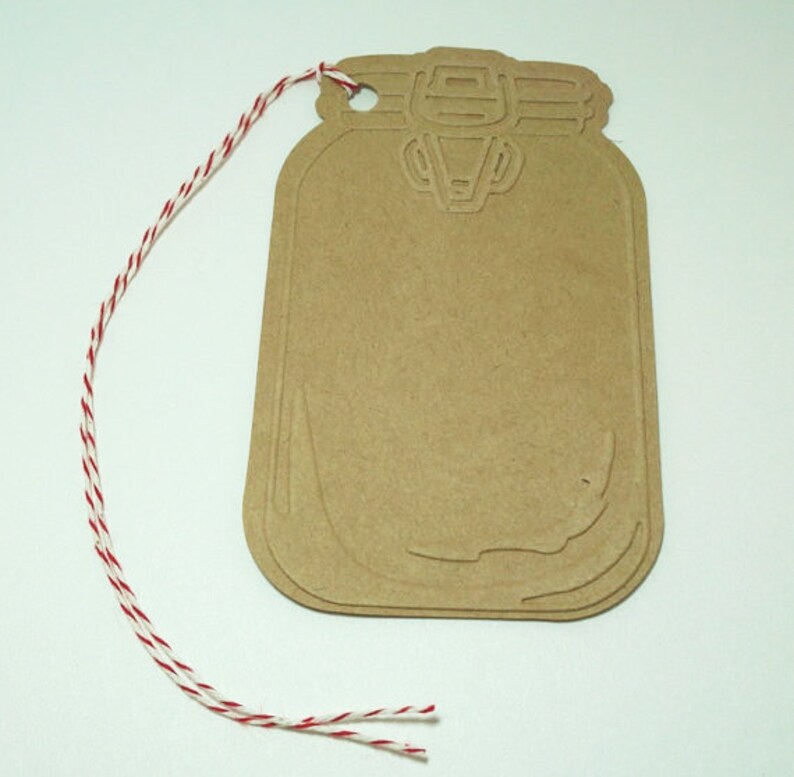 Kraft Jar Tags Kraft Mason Jar Tags Jar Tags Die Cut Large - Etsy