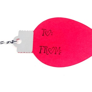 Christmas Tags, Light Bulb Tags, Light Tags, Christmas Light Tags ...