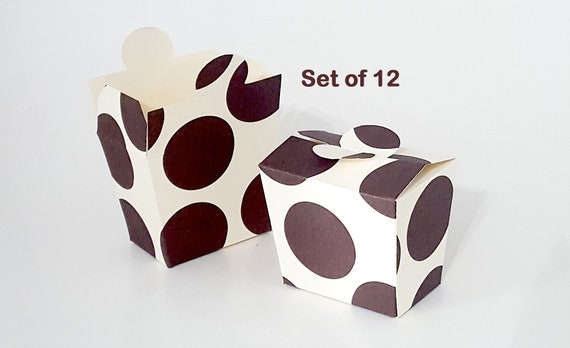 Mini Takeout Boxes Polka Dot Boxes Chinese Take Out Box Set - Etsy
