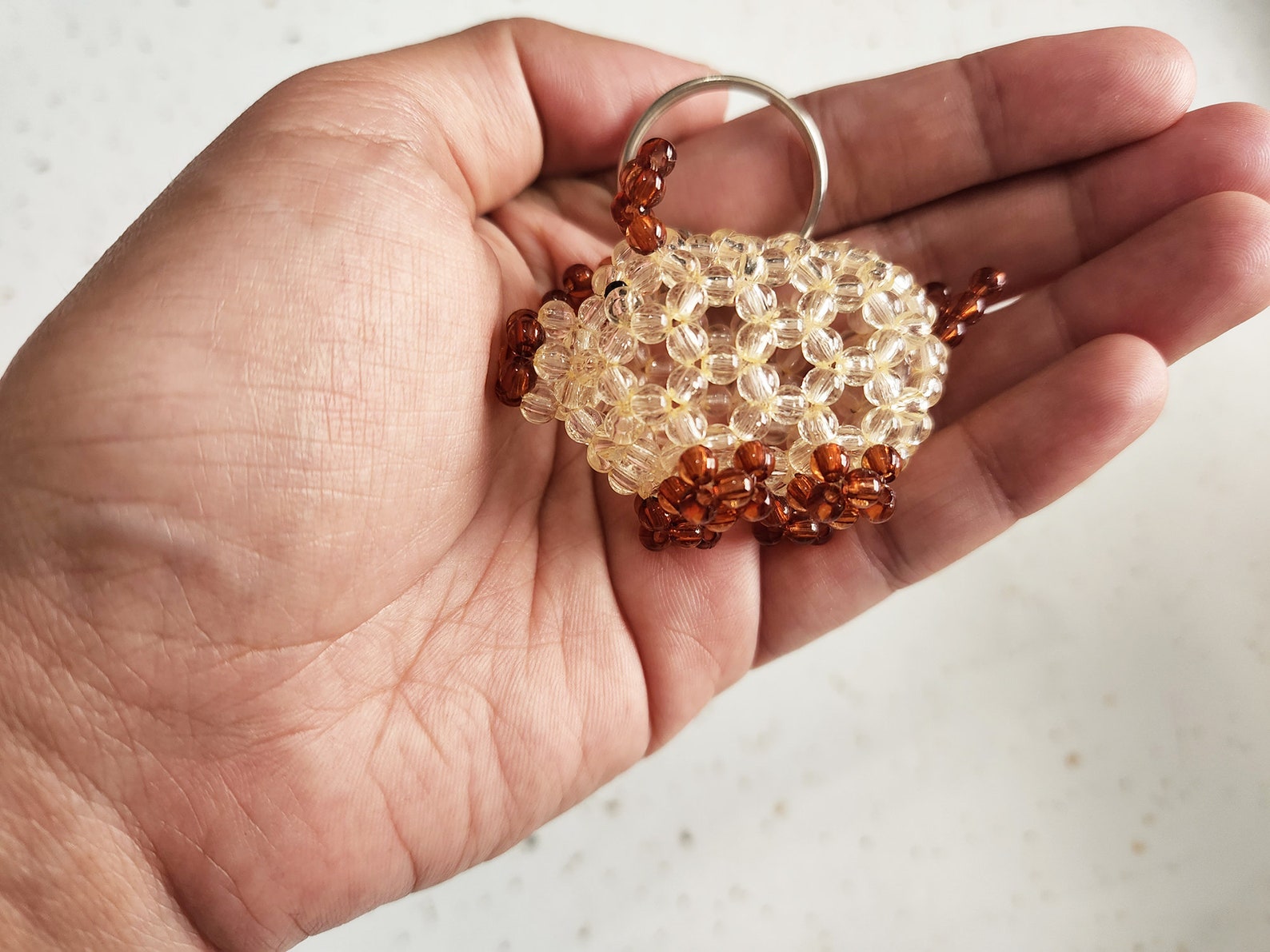 Beaded Pig, Pig Keychain, Beaded Pig Keychain, Pink Pig, Cute Piggy ...