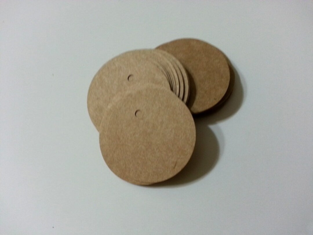 Circle Tags, Small Tags, Round Kraft Tags, Label Tags, Mini Tags ...