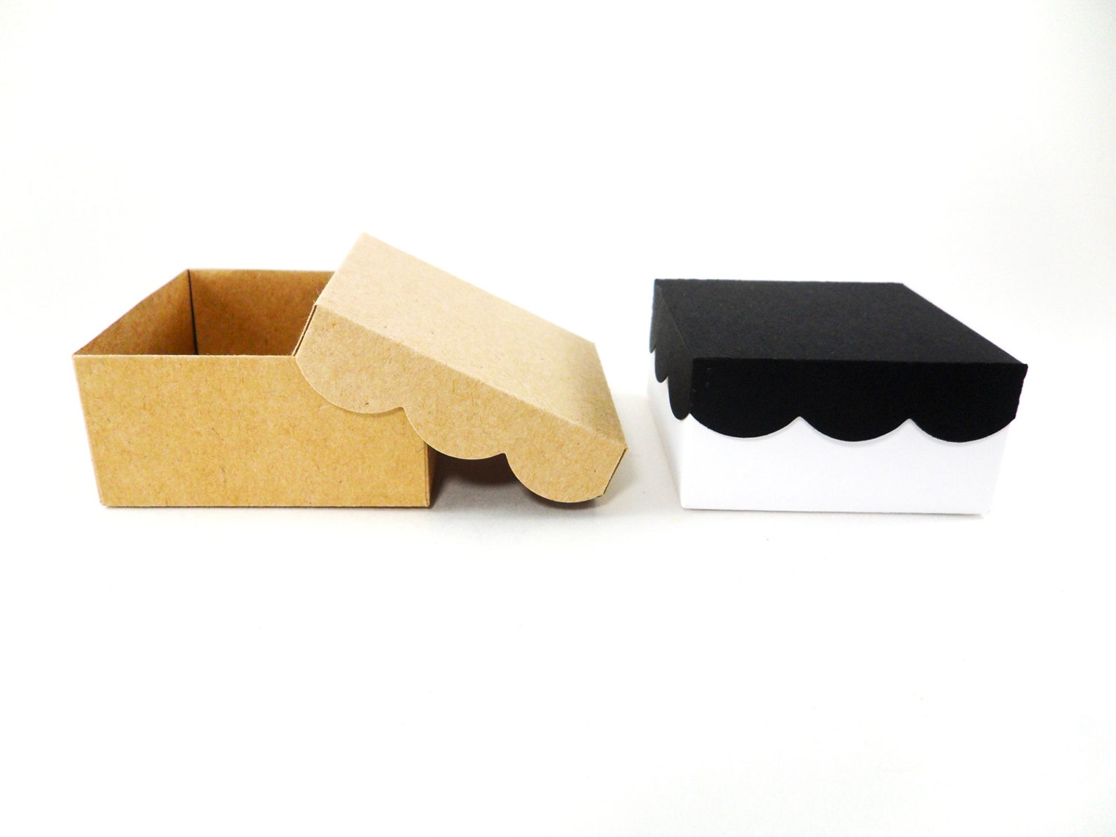 Scallop Box, Treat Box, Scallop Treat Boxes, Wedding Treat Box, Kraft ...