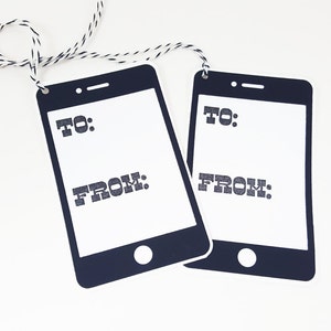 Cellphone Gift Tag, Mobile Phone Tag, Cellphone Tag, Cell Phone Tag ...