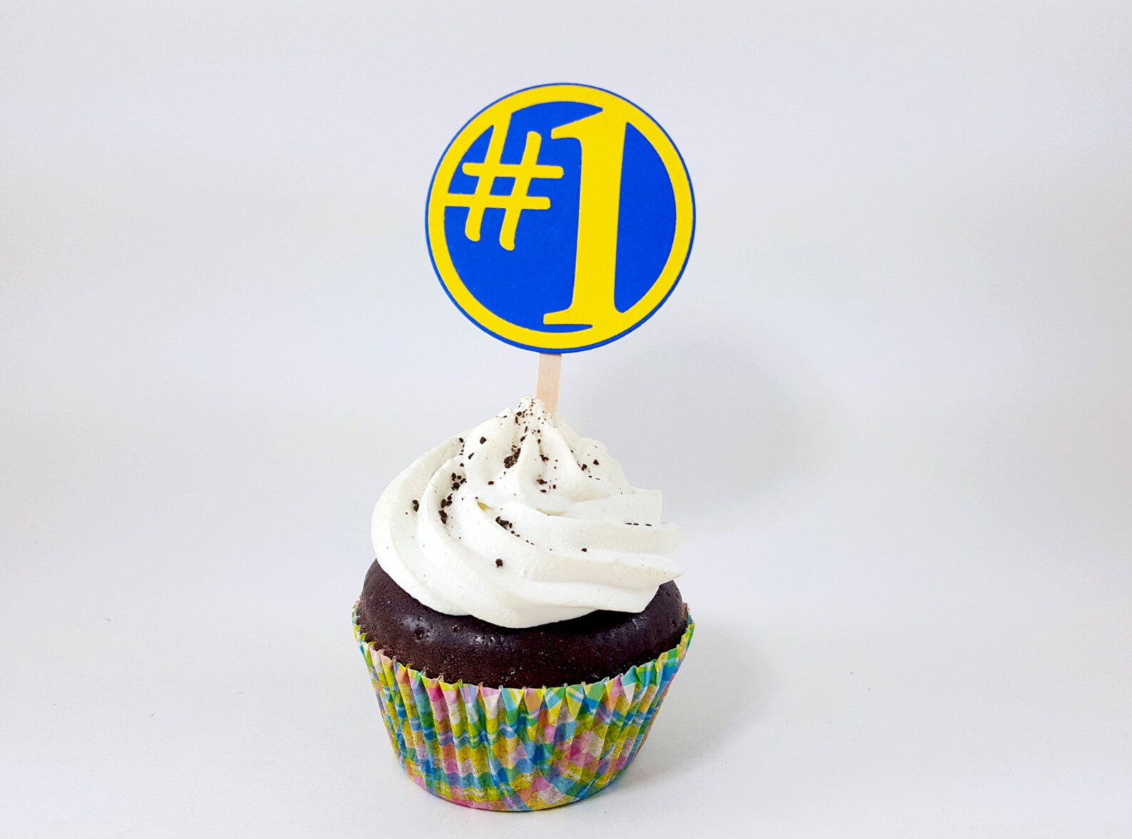 Number One Cupcake Topper Victory Party Cupcake Topper | Etsy