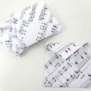 Musical Envelopes, Square Envelopes, Music Notes Envelopes, 3x3 ...