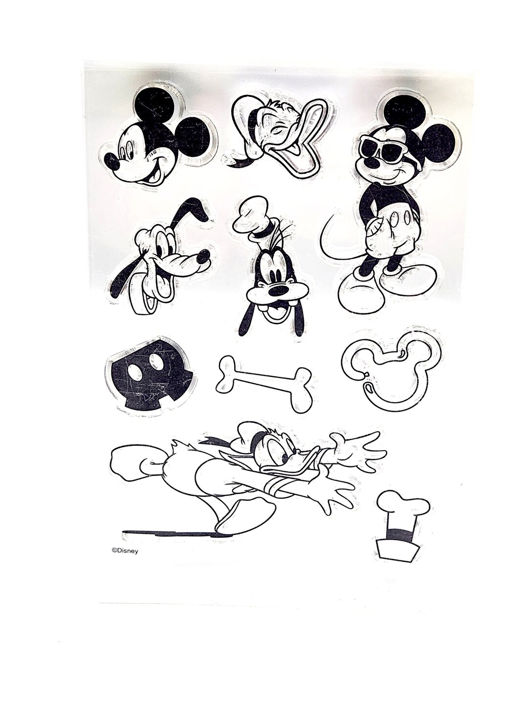 Officially Licensed Mickey and Friends Clear Stamps, Donald Duck Stamps ...