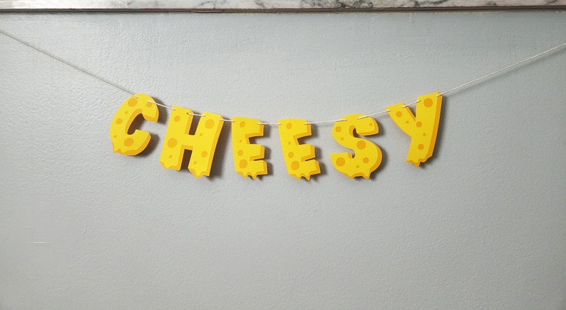 Cheese Banner Cheesy Decor Fondue Party Cheese Sign - Etsy