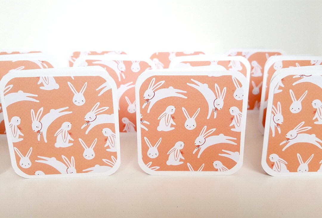 Bunny Mini Cards, Rabbit Cards, Bunny Cards, Easter Cards, Blank Bunny ...