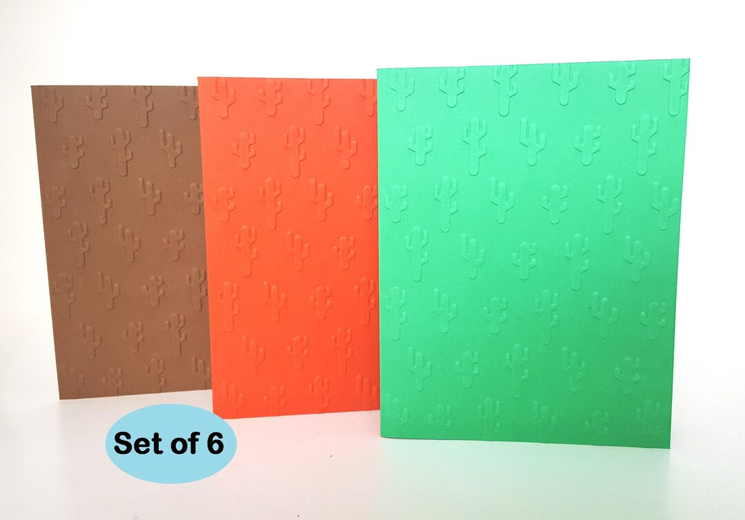 Cactus Cards, Cactus Blank Cards, Embossed Cactus, Desert Cards, Desert ...