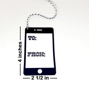 Cellphone Gift Tag, Mobile Phone Tag, Cellphone Tag, Cell Phone Tag ...