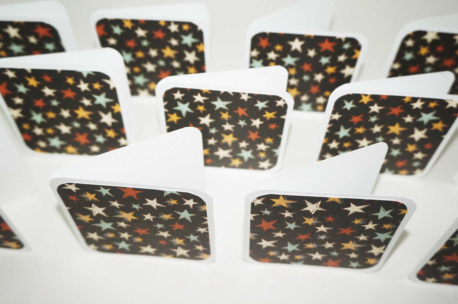 Blank Mini Cards Stars Card Starry Night Sky Cards Yellow | Etsy