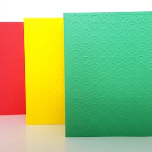 Scallop Cards, Embossed Scallop Cards, Asian Scallops Pattern, Scallops ...