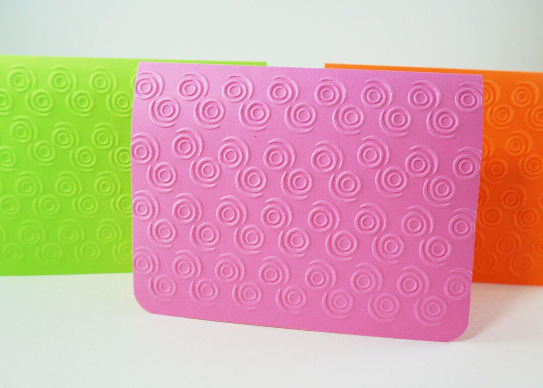 Swirl Embossed Cards, Swirl Cards, Circle Embossed Cards, Circle Cards ...
