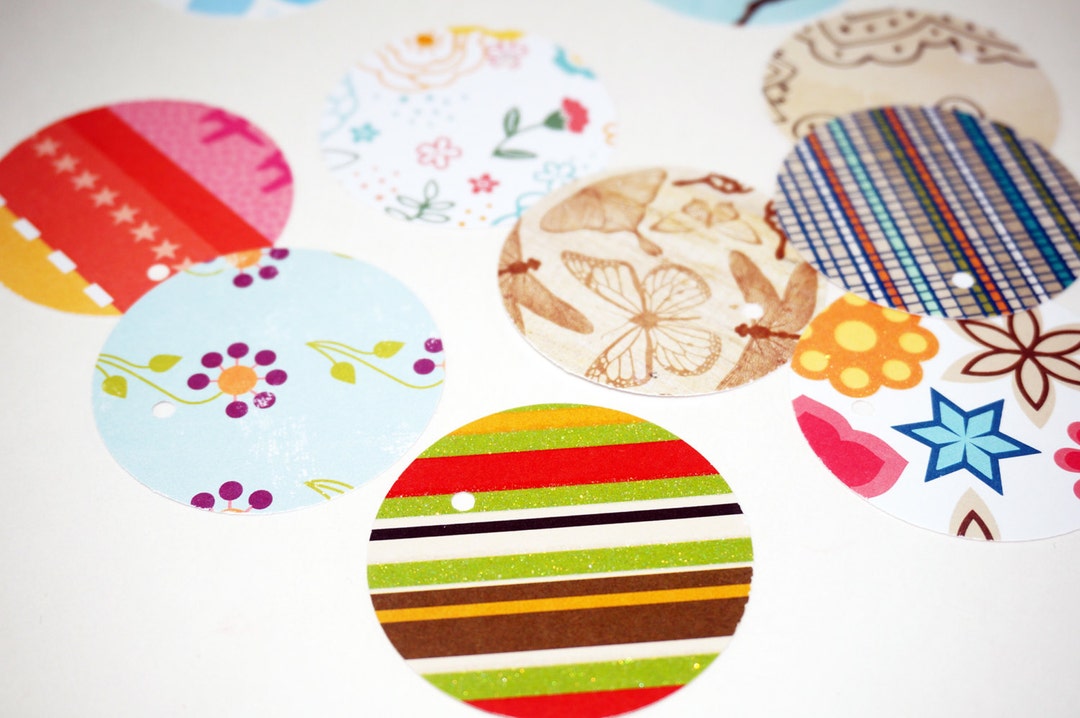 Circle Tags, Circle Die Cuts, Scrapbook Circles, Large Circles ...