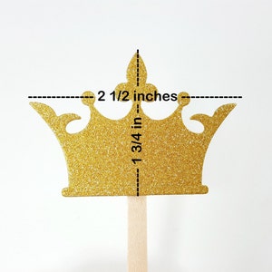 Princess Cupcake Toppers, Gold Glitter Crown, Silver Wedding Crown ...