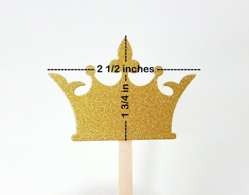 Princess Cupcake Toppers, Gold Glitter Crown, Silver Wedding Crown ...