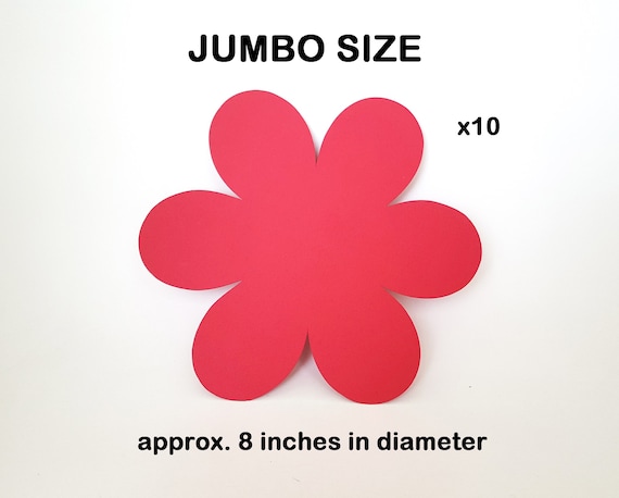 Jumbo Flowers Jumbo Paper Flowers Extra Large Cardstock - Etsy