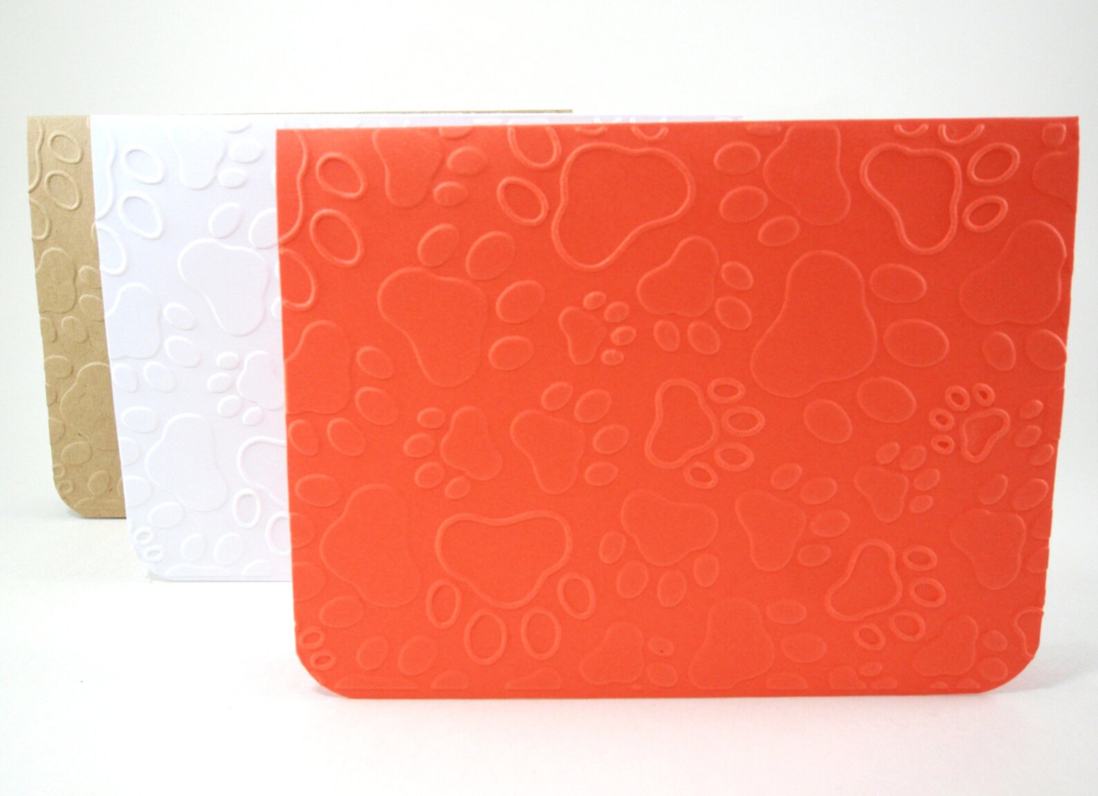 Paw Print Cards, Pet Cards, Paw Print Embossed Cards, Dog Paws, Cat ...