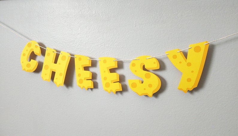 Cheese Banner, Cheesy Decor, Fondue Party, Cheese Sign, Charcuterie ...