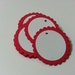 Scallop Circle Tag Pick Your Color, Colored Tags, Fancy Scallop Tags ...