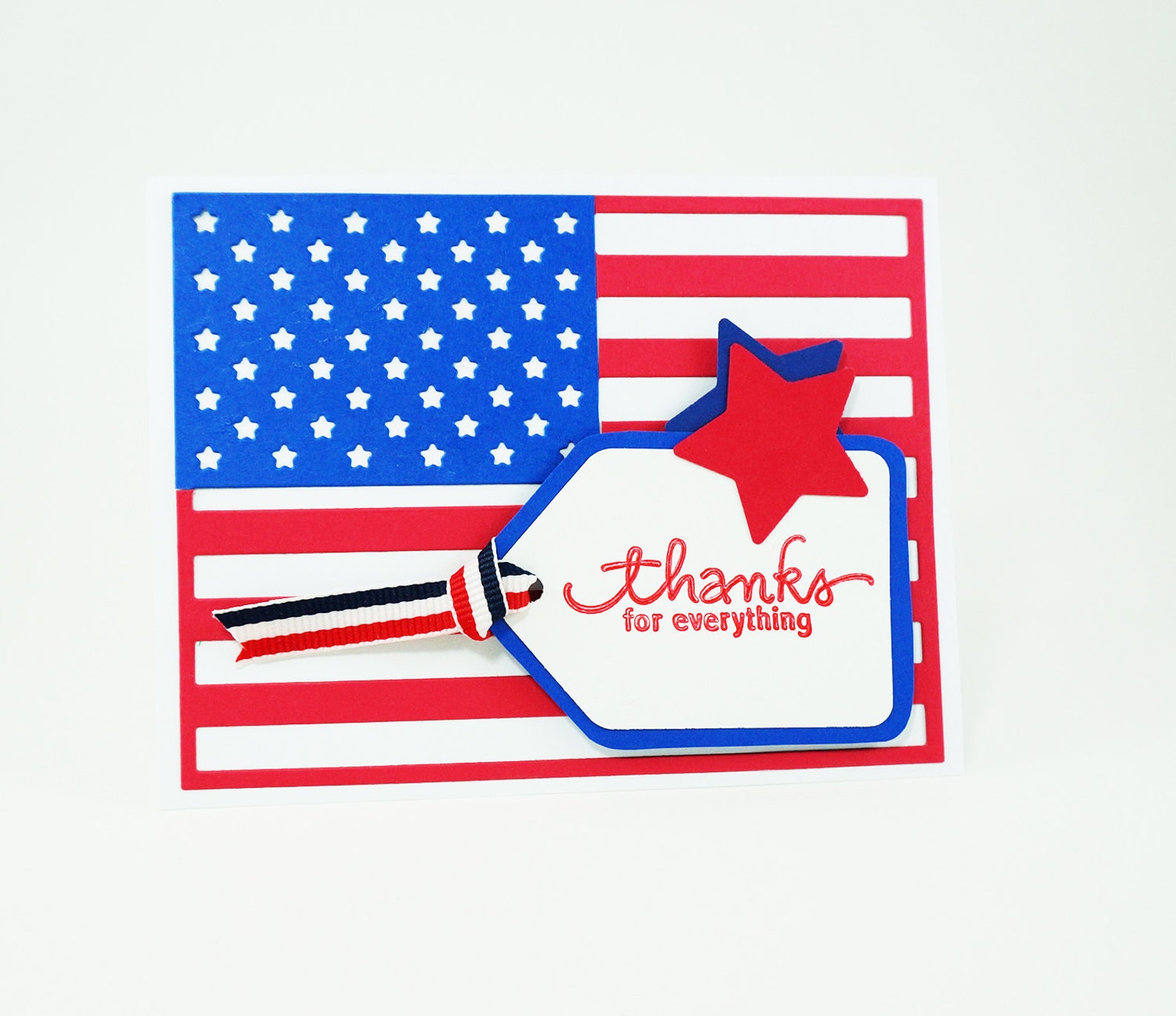 American Flag Card Patriotic Card Soldier Card Veteran | Etsy