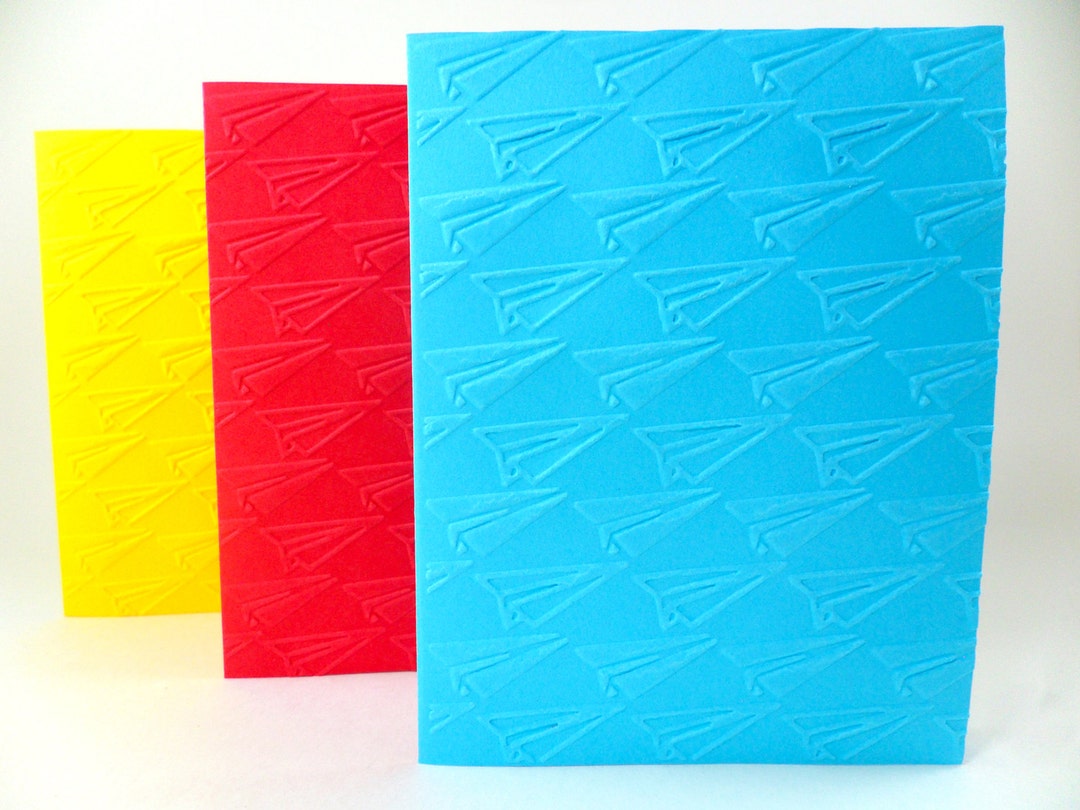 Paper Airplane Card, Embossed Paper Airplanes, Paper Aeroplane Card ...
