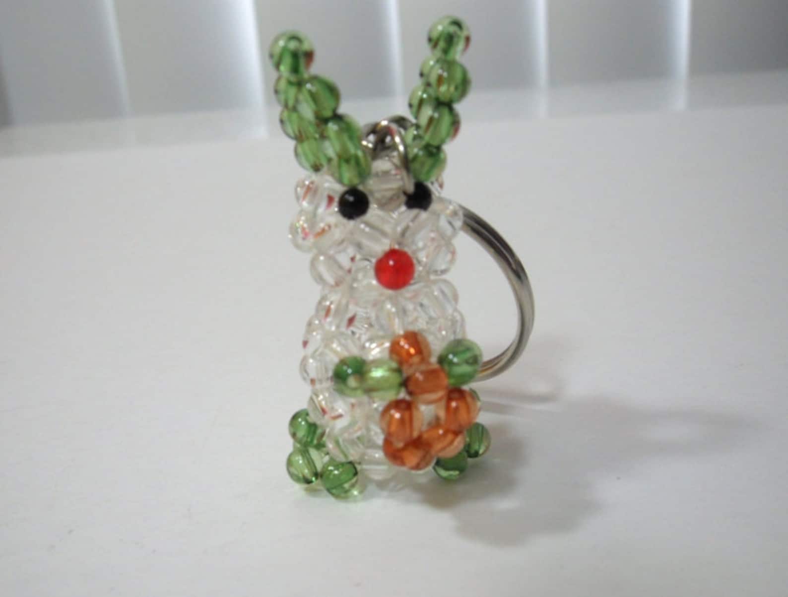 Beaded Rabbit Easter Rabbit Rabbit Keychain Rabbit With - Etsy