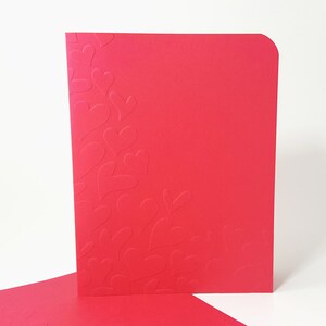 Heart Embossed Cards, Embossed Hearts Card Set, Heart Borders Card ...
