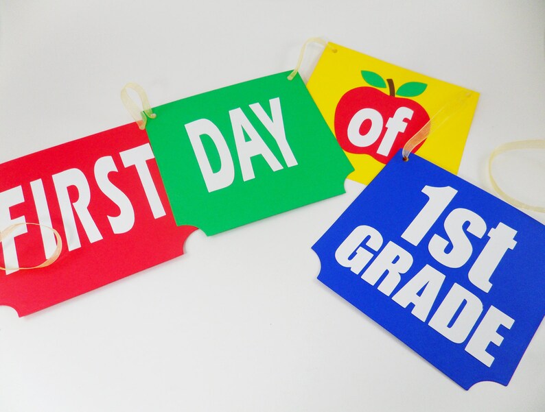 First Day of School Banner First Day Banner First Day of - Etsy