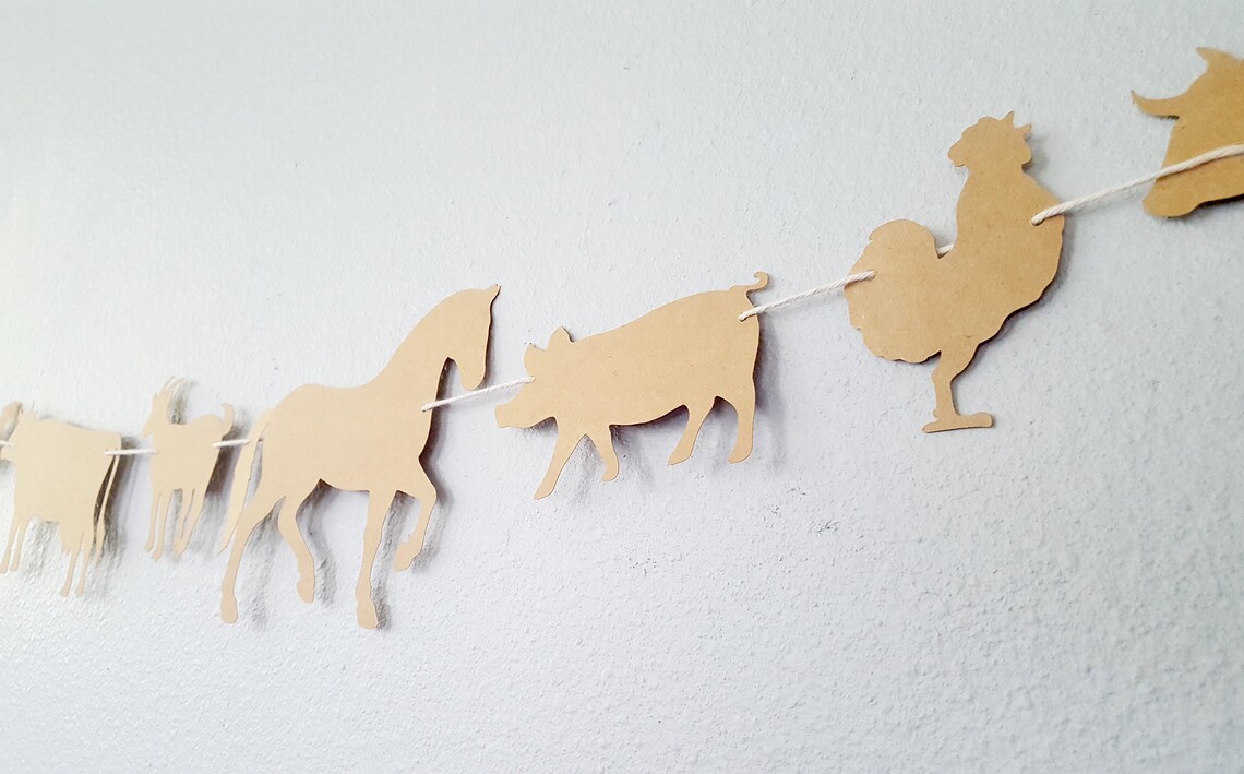 Farm Animals Banner Farm Banner Livestock Banner Farm Party - Etsy
