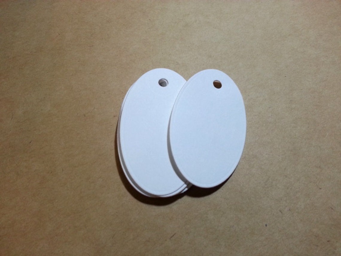 Oval Tags Oblong Tags Round Tags Oval Label Tags Gift - Etsy