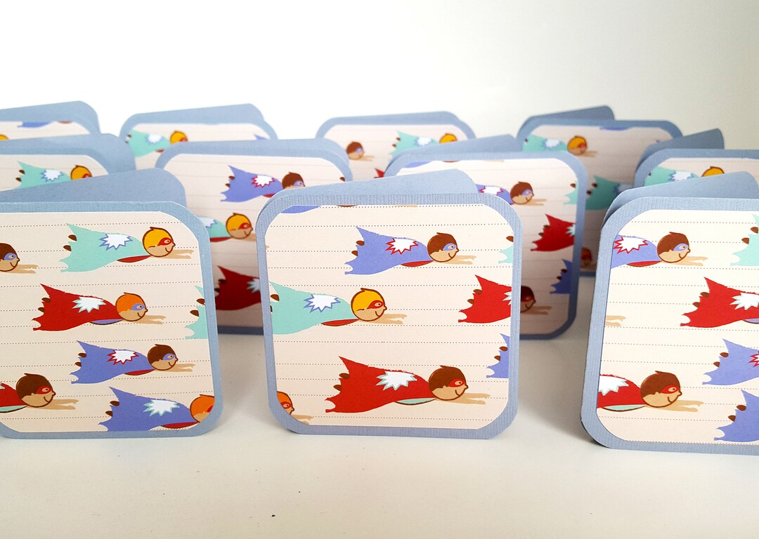 Superhero Cards, Superhero Mini Cards, Square Tags, Superhero Tags ...
