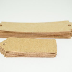 Kraft Tags, Long Tags, Rectangle Tags, Label Tags, Cardstock Tags, 4 ...