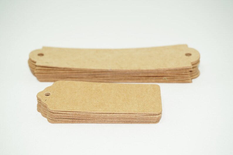 Kraft Tags Long Tags Rectangle Tags Label Tags Cardstock - Etsy
