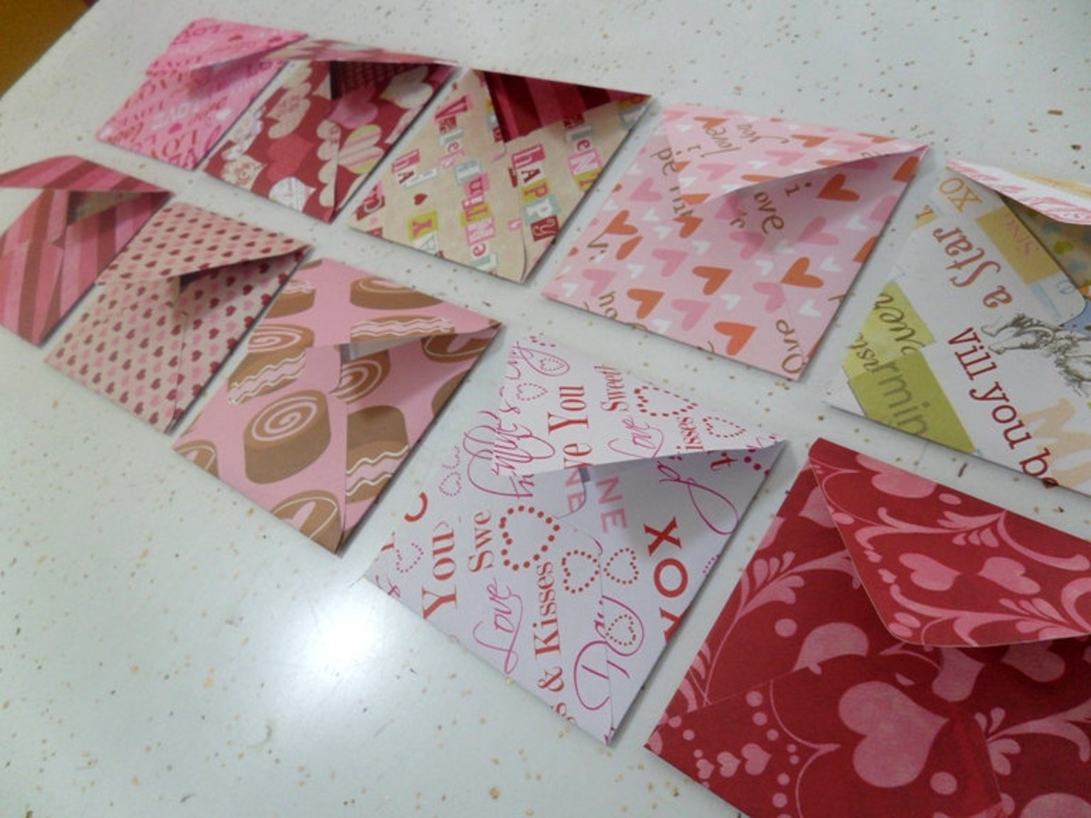 Valentine-themed Note Envelopes Valentine Envelopes Note - Etsy
