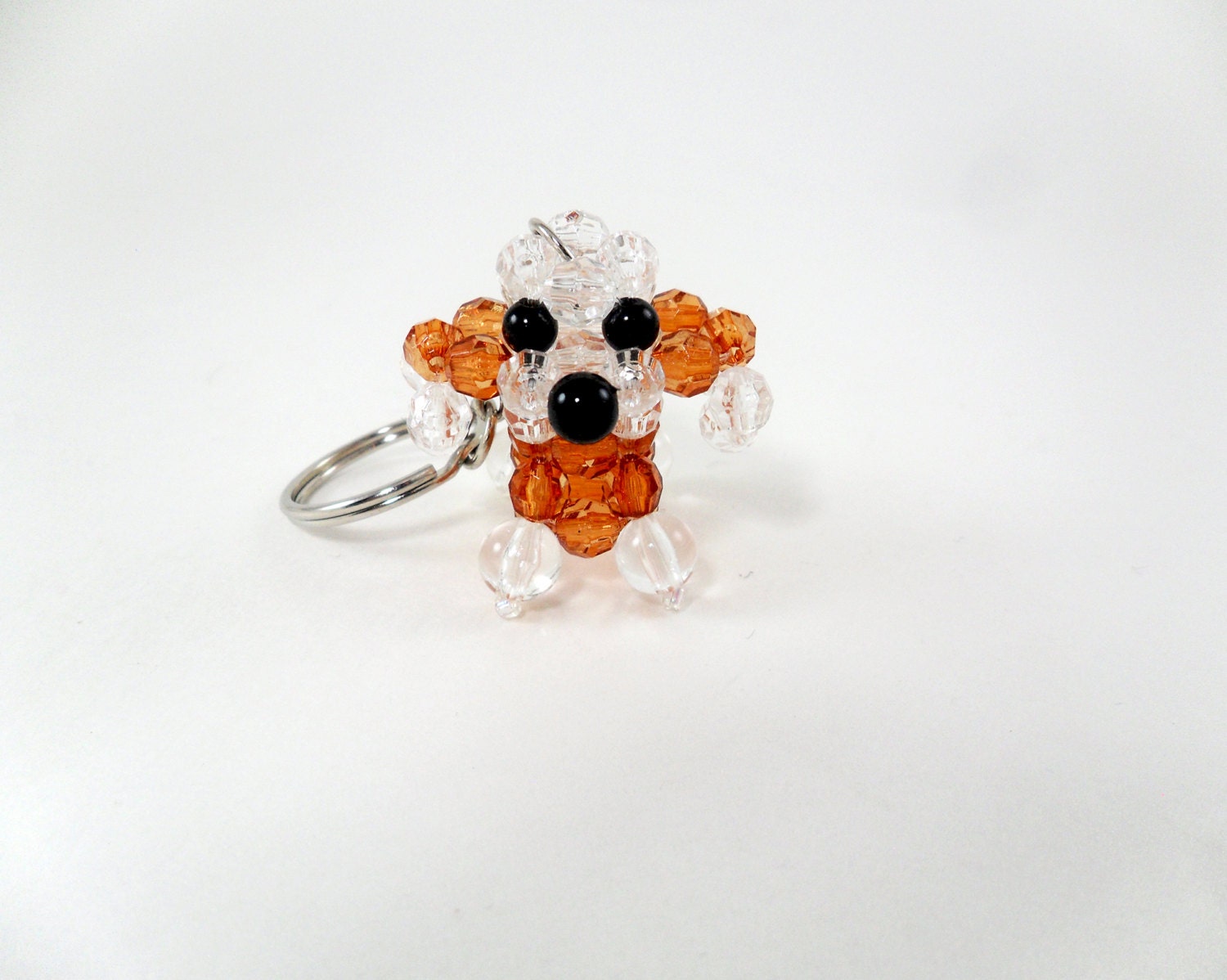 Bead Dog Keychain Poodle Keychain Beaded Poodle Canine - Etsy