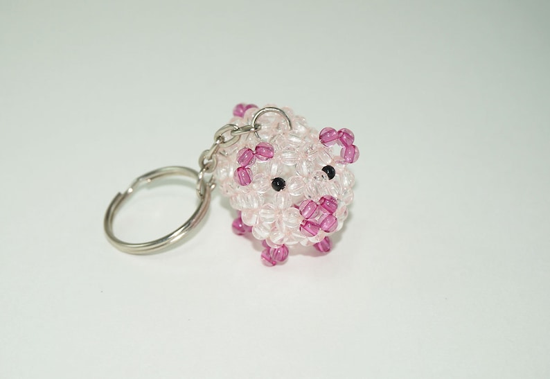 Beaded Pig, Pig Keychain, Beaded Pig Keychain, Pink Pig, Cute Piggy ...