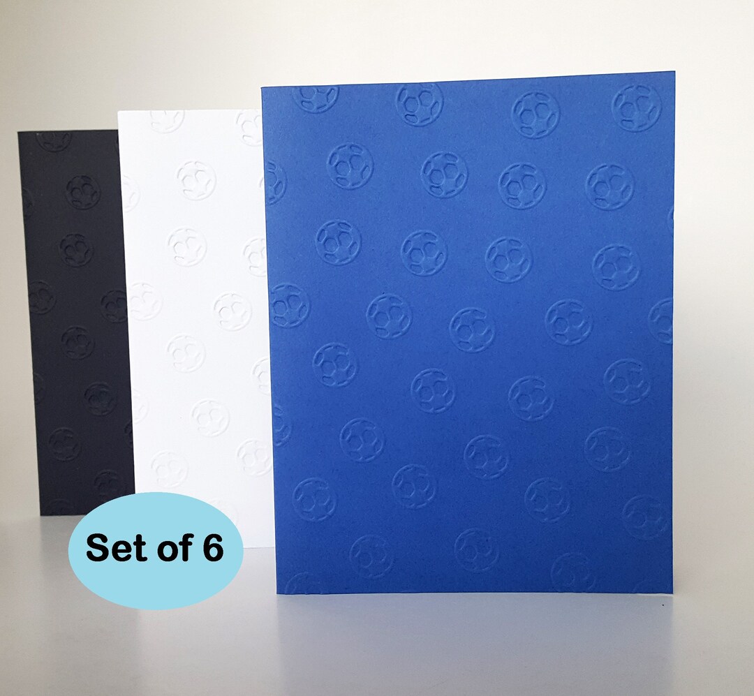 Soccer Balls Card, Soccer Card, Soccer Balls Blank Cards, Embossed ...