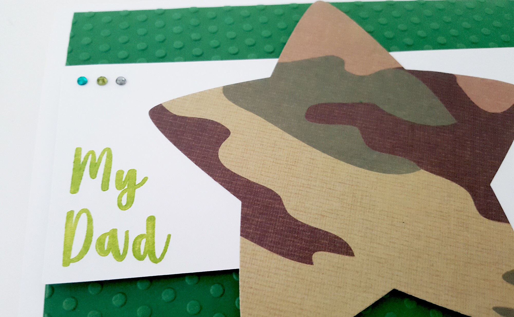 Military Dad Card Camouflage Hero Soldier Army Card - Etsy