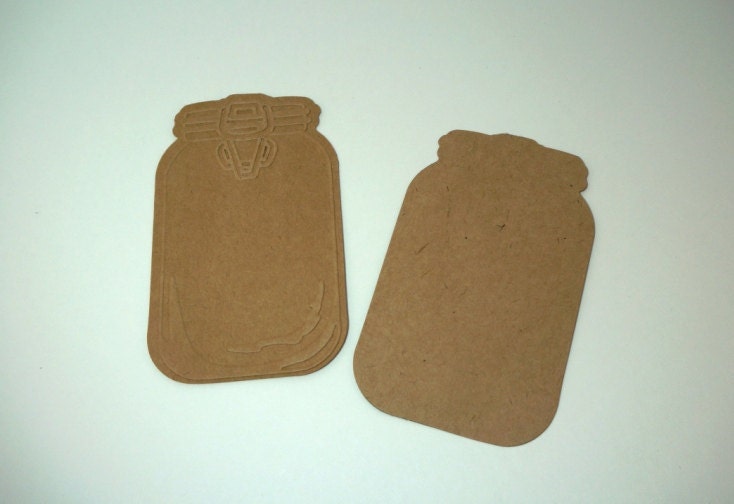 Kraft Jar Tags Kraft Mason Jar Tags Jar Tags Die Cut Large - Etsy