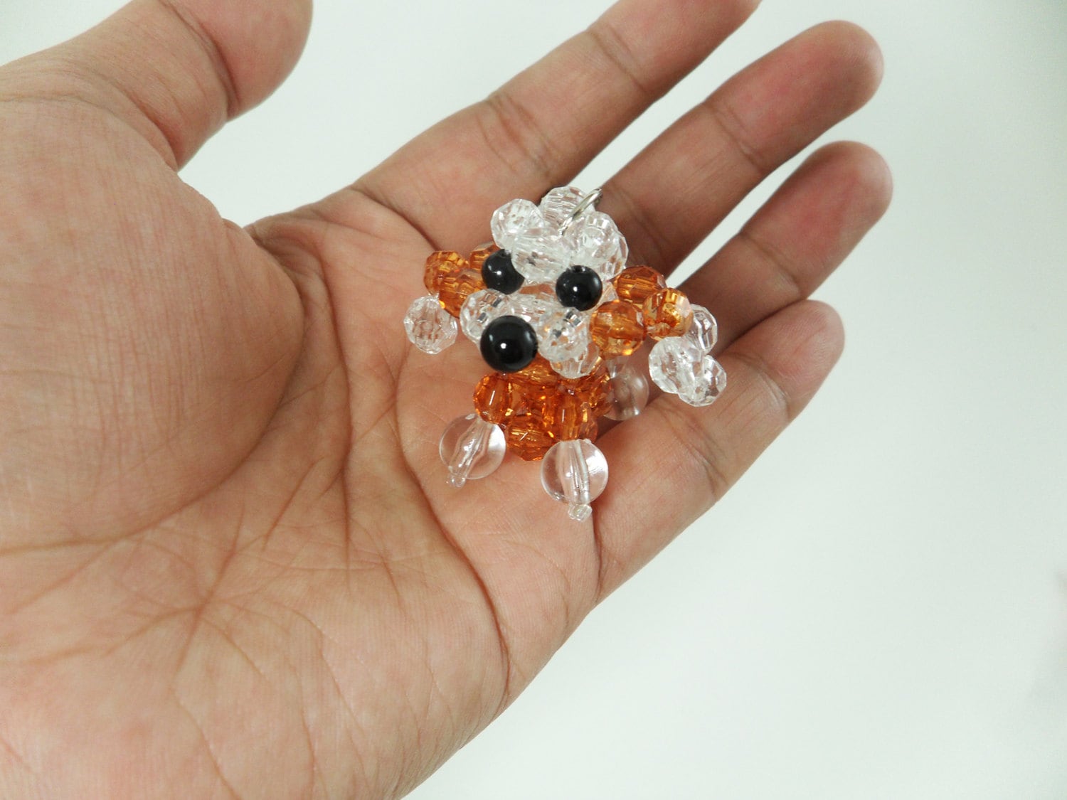Bead Dog Keychain Poodle Keychain Beaded Poodle Canine - Etsy