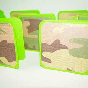 Camo Card 3x3 Card Military Navy Card Camouflage Card - Etsy